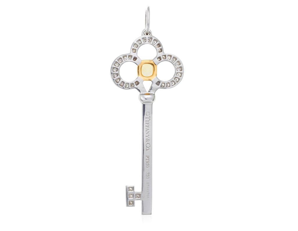 TIFFANY & CO. DIAMOND AND COLORED DIAMOND 'CROWN KEY' PENDANT, | Christie’s